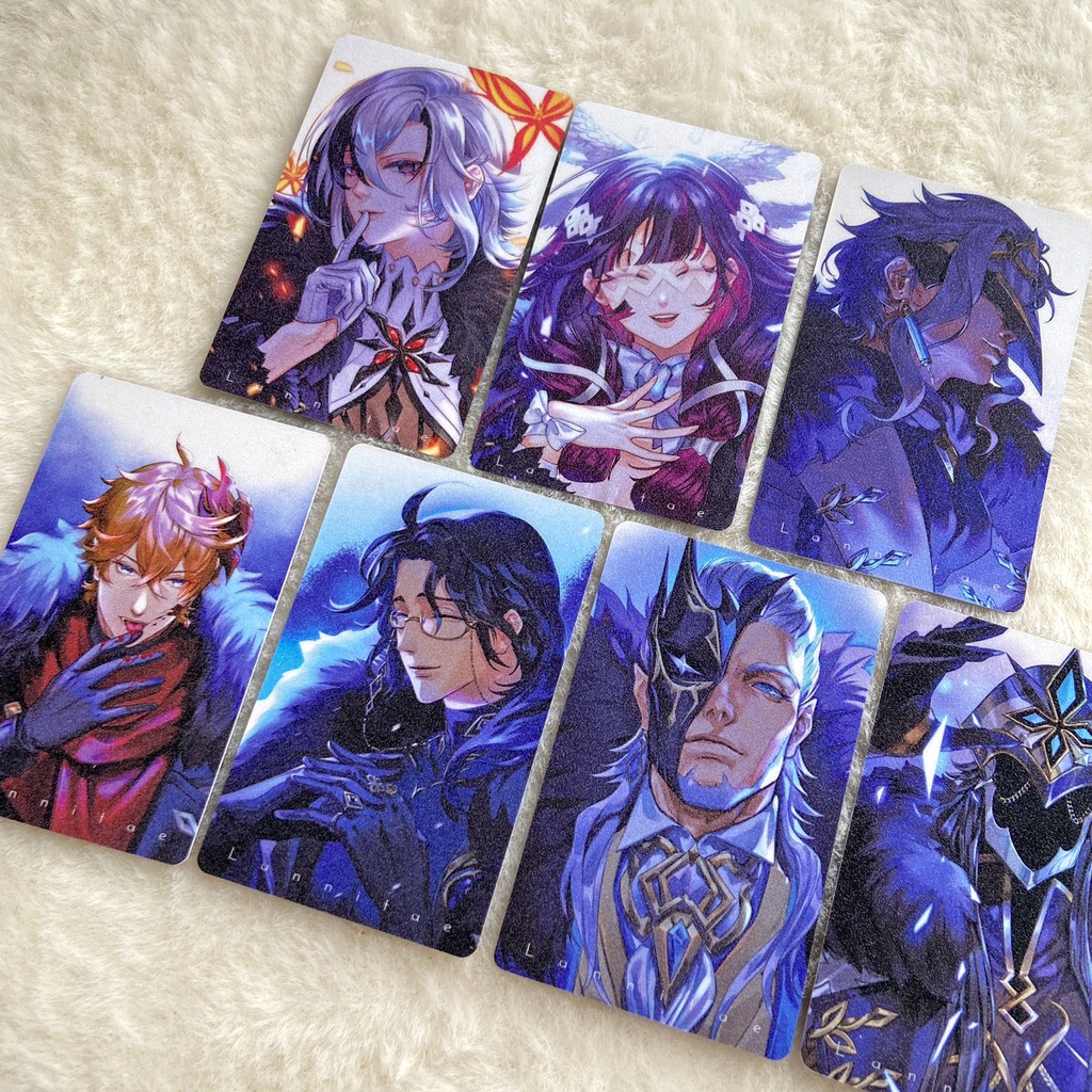 [GACHA] Fatui Genshin Impact rounded corner Card old and new version ...