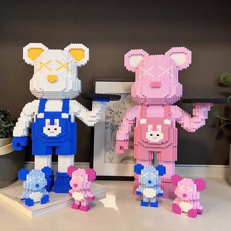 Lego bearbrick Bear Assembly Model 50cm Tray - Large size breabrick ...