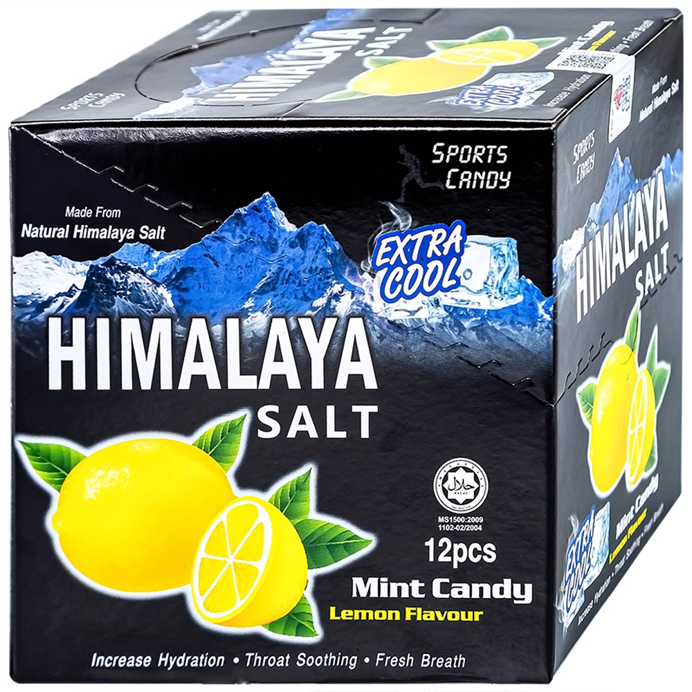 HIMALAYA SALT SALT LEMON CANDY BOX OF 12 PACKAGES (1 PACK OF 6 PILLS ...