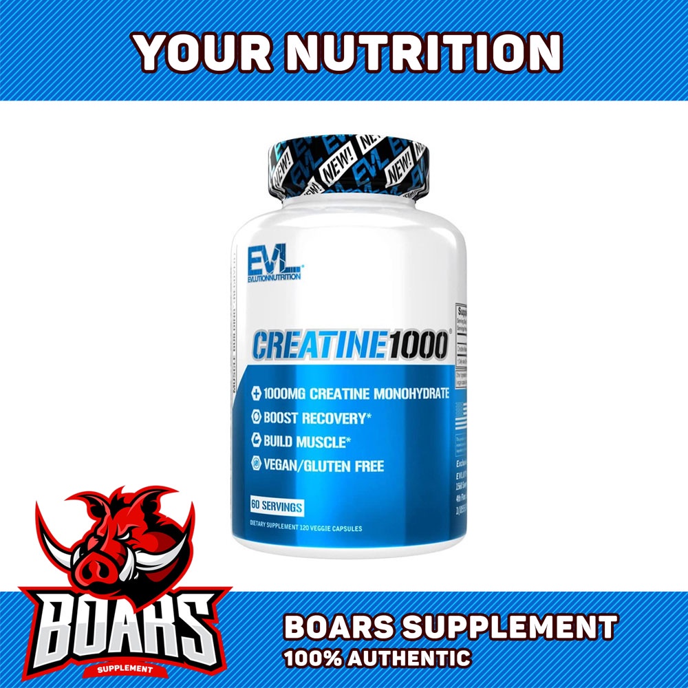 Evl Creatine Monohydrate 1000 - Pills to Increase Strength, Increase ...