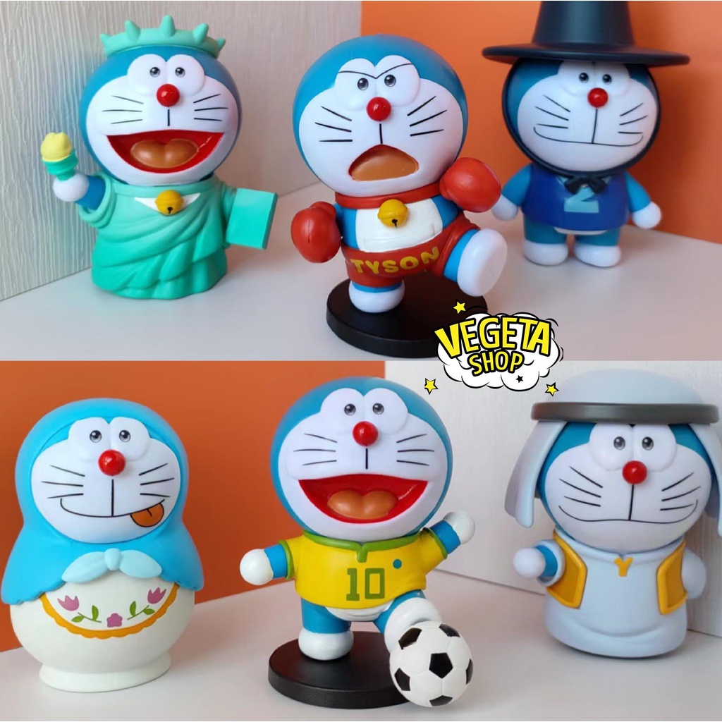 Doraemon Model - 6 Poses Doremon Cosplay Statue of Liberty American ...