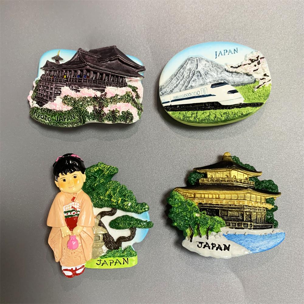 Japan Tokyo Fridge Magnets Mount Fuji Gold Pavilion Temple Travel ...