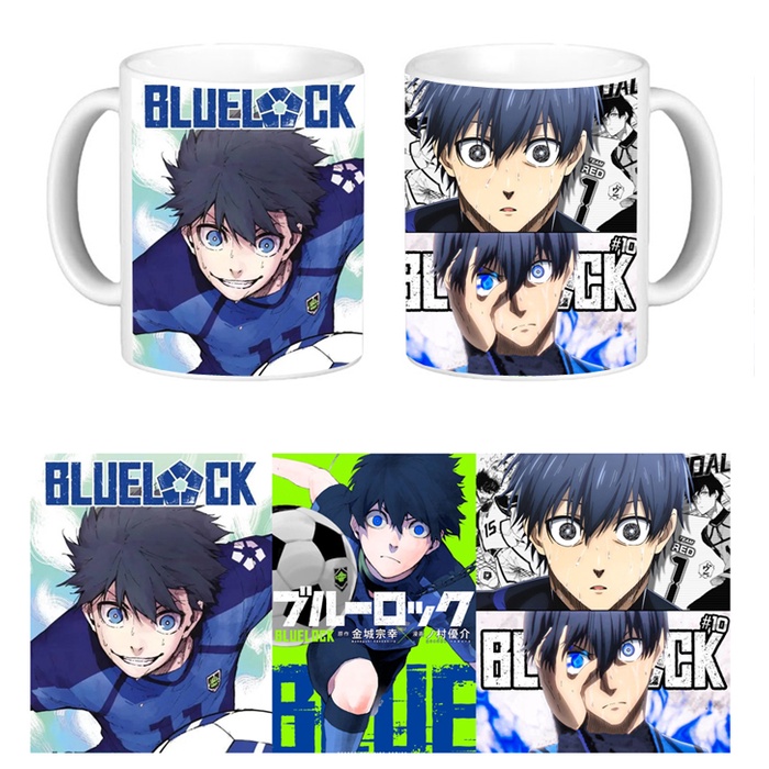 Blue lock printed cup Isagi Yoichi Bachira Meguru Chigiri Hyoma ...