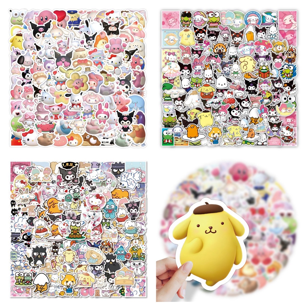 100PCS Mixed Cartoon Sanrio Stickers Cute Hello Kitty Cinnamoroll ... 100PCS Mixed Cartoon Sanrio Stickers Cute Hello Kitty Cinnamoroll ...