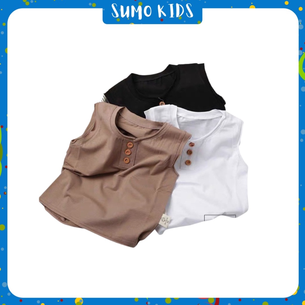 Cool Summer Buttoned Tank Top for Boys and Girls, Boys' Clothes ...