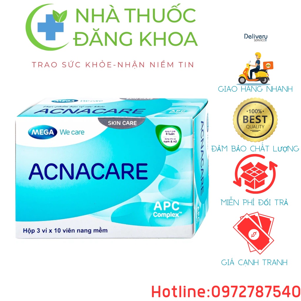OXY Acnacare pills help control oil, reduce sebum on the skin, prevent ...