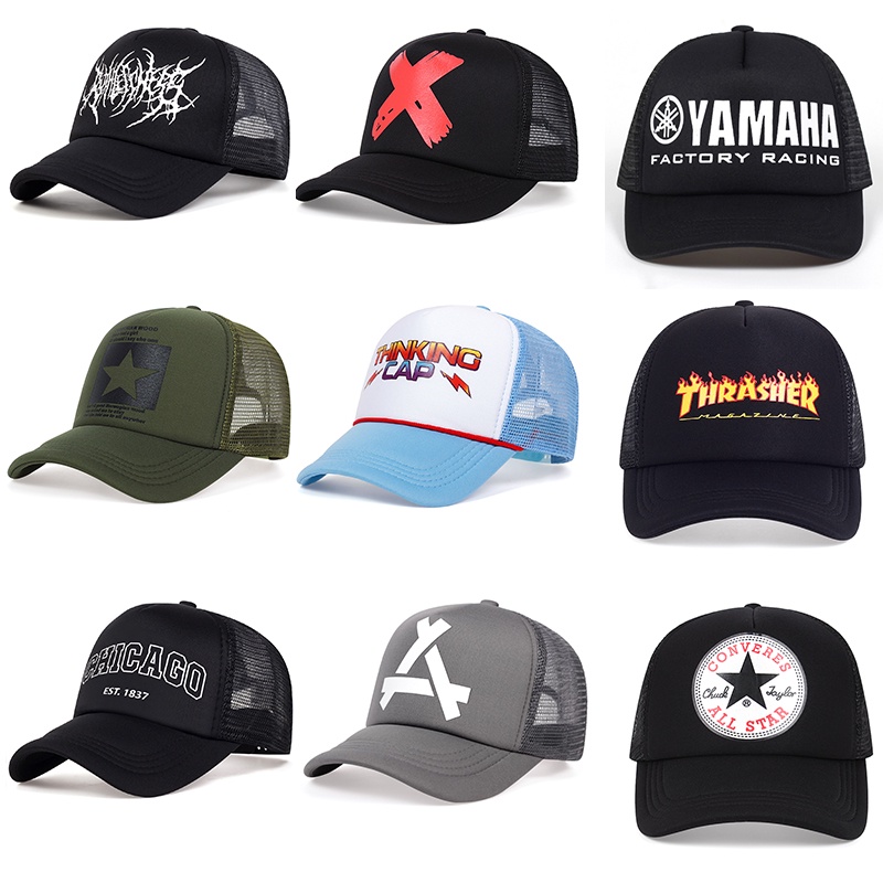 {Newest Fashion Various styles net cap } fashion Casual mesh cap men ...