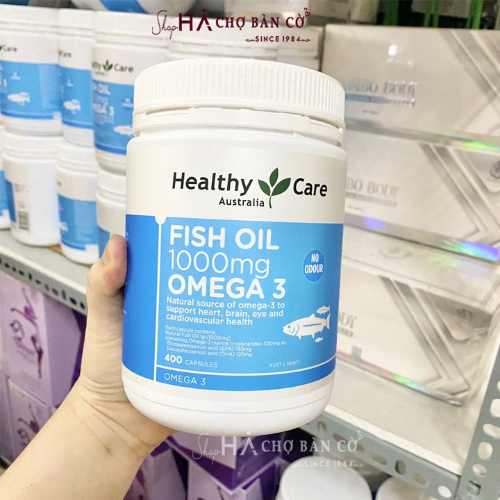 Healthy CARE Fish Oil Pills - Fish Oil 1000mg Omega 3 400 Capsules (3 ...