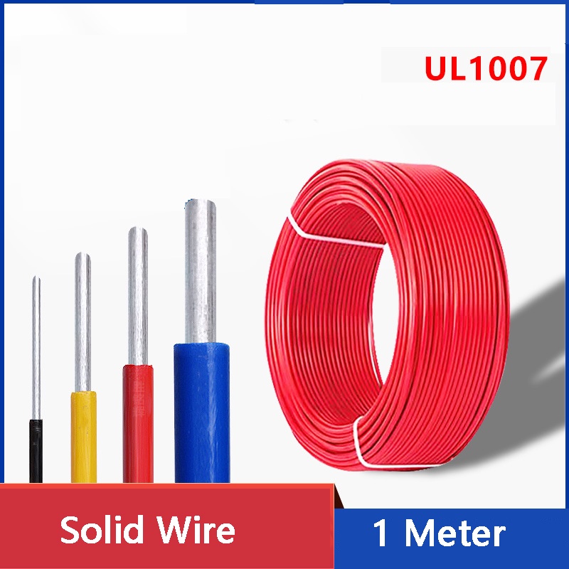 1 Meter UL1007 Single Copper Wire Single Strand Single Core Electronic ...