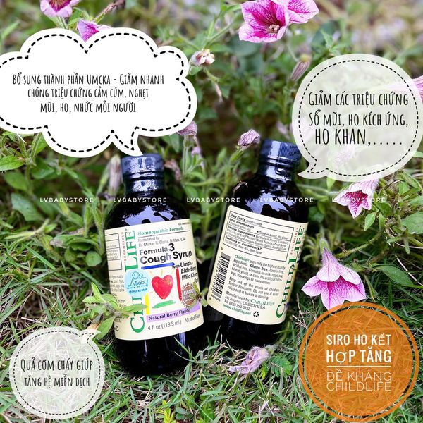 Childlife Formula3 Cough Syrup (reduces Cough, runny nose, colds and ...