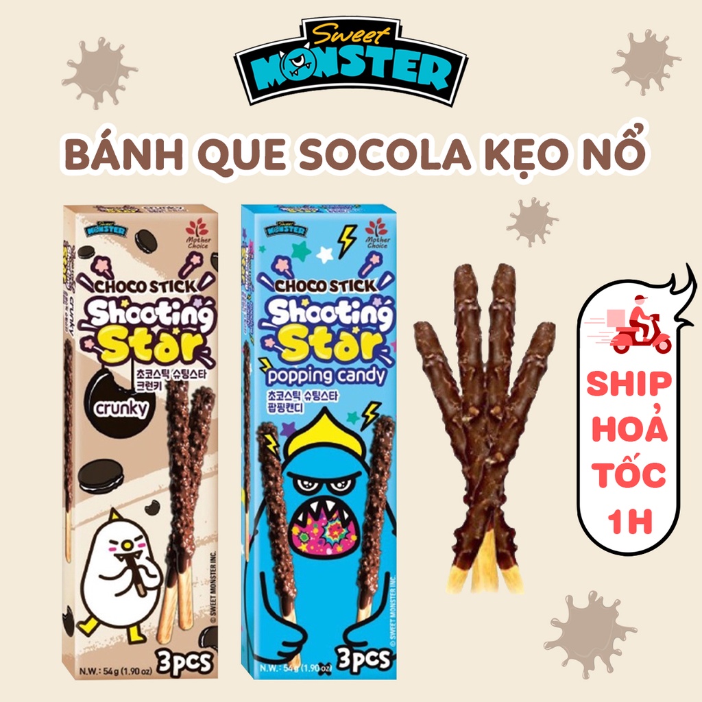 Crispy Rice & Sweet Monster Explosive Chocolate Stick, pocky choco ...
