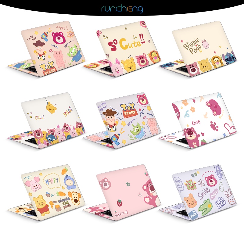 【2pcs】DIY Laptop Cover Decal Cartoon Cute Toy Story Pattern High Beauty ...