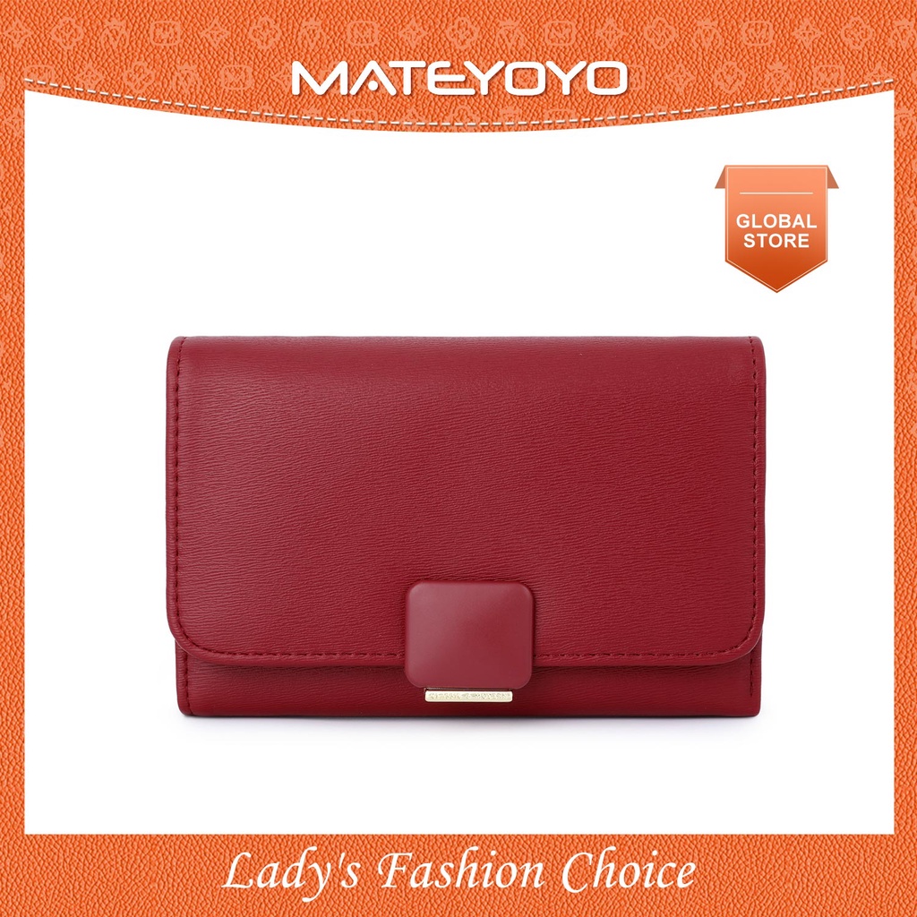 MATEYOYO Women Wallet Simple Pure Color Wallet Fashion Purse Money Bag ...