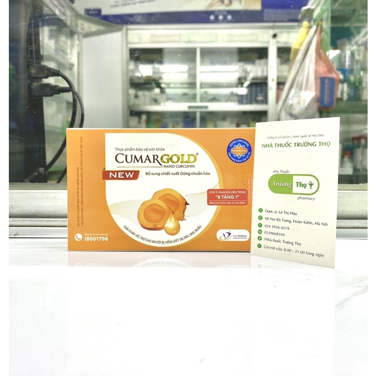 Cumargold New supports stomach and duodenal diseases (Box of 30 tablets ...