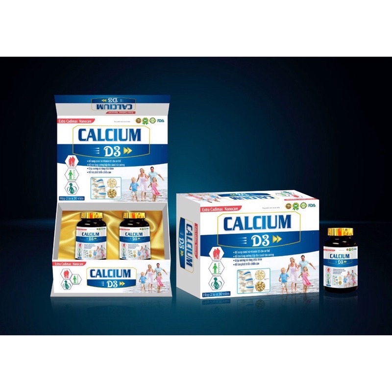 Calcium D3 CALCIUM Oral Tablets Hard Box Of 60 Tablets (2 Vials * 30 ...