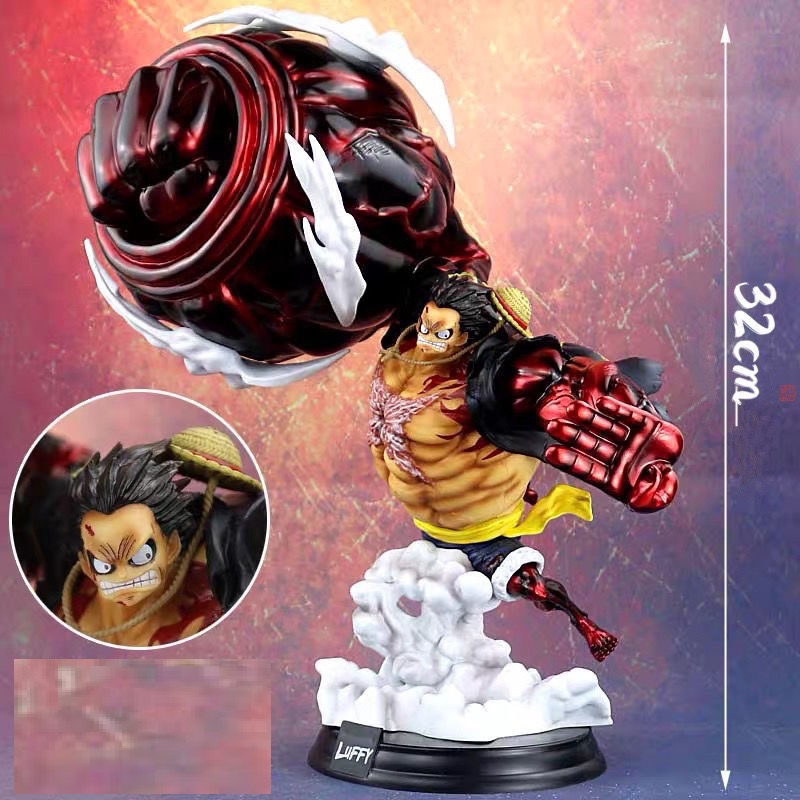 Luffy Gear 4 Combat Status Model 32 cm High - Luffy One Piece Model ...