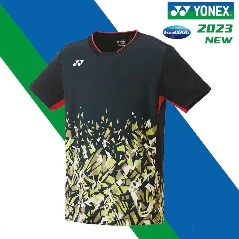 YONEX New Badminton Apparel Men's and Women's Short Sleeve Competition Training Shirt Top Sports ...