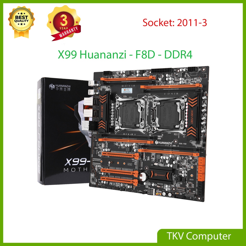 Mainboard HUANANZHI X99 F8D - RAM DDR4 Dual XEON NVMe - Dual-LAN ...