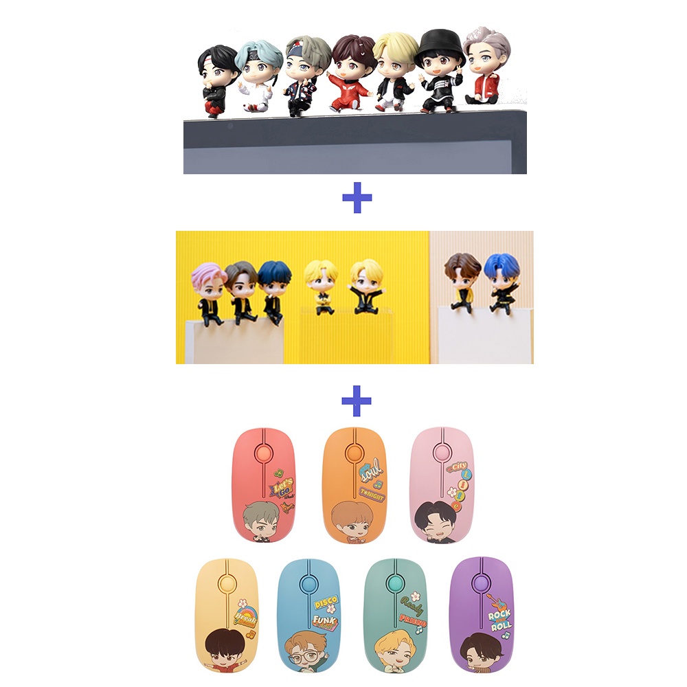 [Korea] BTS (Bangtan boys) 2 Monitor Figure + 1 Mouse SET "MIC Drop ...