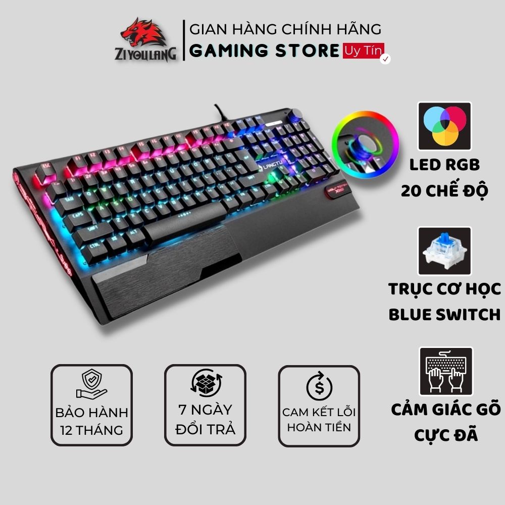 K1000 LED Rgb High-End Computer Mechanical Keyboard With Full Size 109 ...