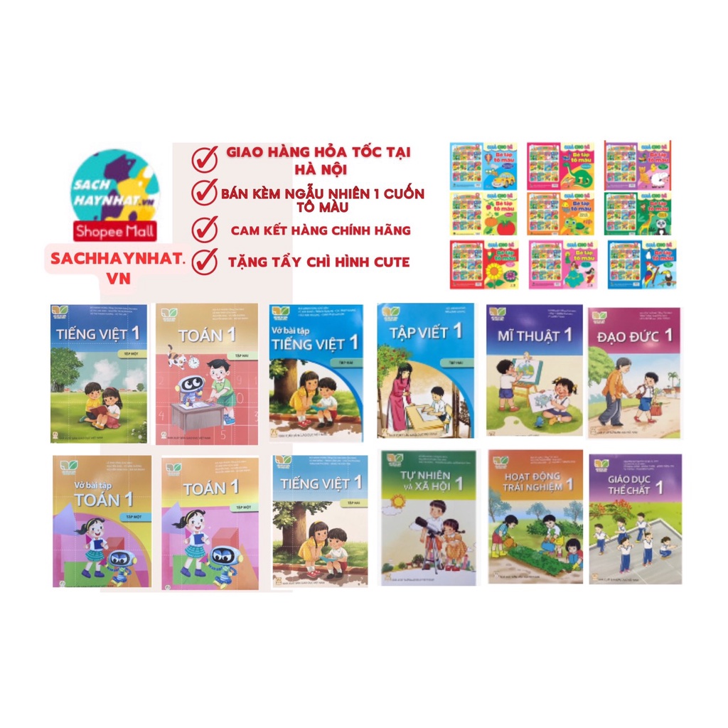 TRI Book - Knowledge connection: Math 1 volume 1 volume 2, Vietnamese 1 ...