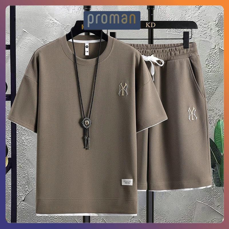 Honeycomb Cotton Men's Home Wear Set, Genuine Men's Sports Set with ...