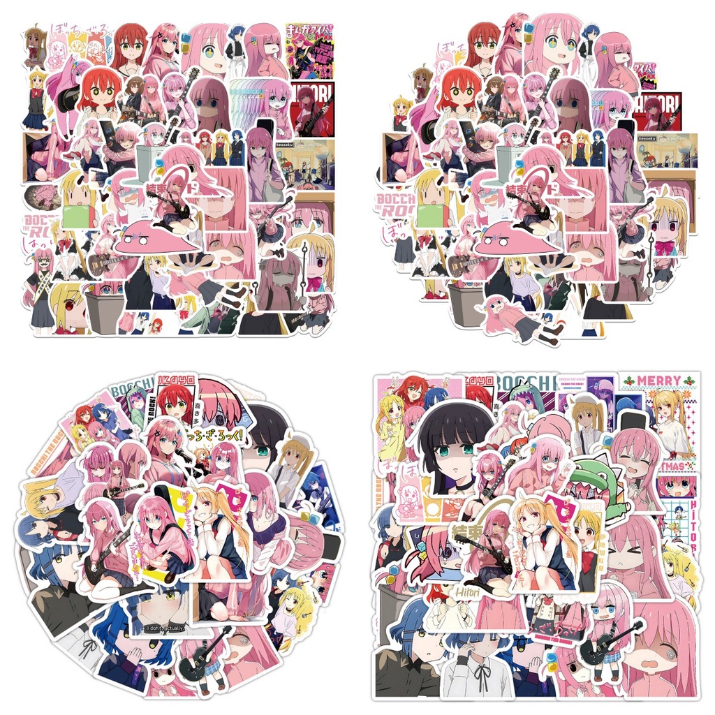 100/50PCS Kawaii BOCCHI THE ROCK! Stickers Anime Kids ToysDecals DIY ...