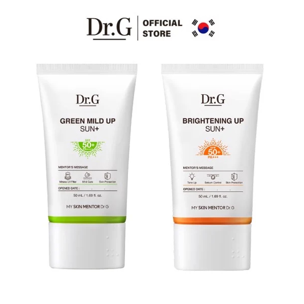 Dr.g Brightening Up Green Mild Up Sun + DRG Tone Up Orange Dr G 50ml ...