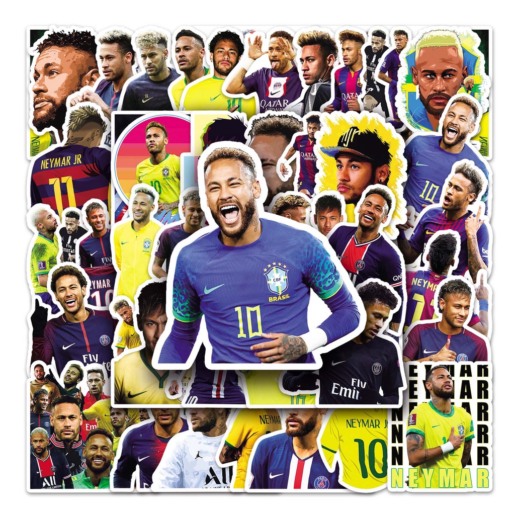 50 Piece Funny Football Neymar DIY Creative Motor Stickers Car Stickers ...