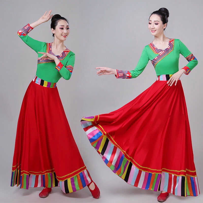 Tibet National Dance Performance Costume | Shopee Singapore