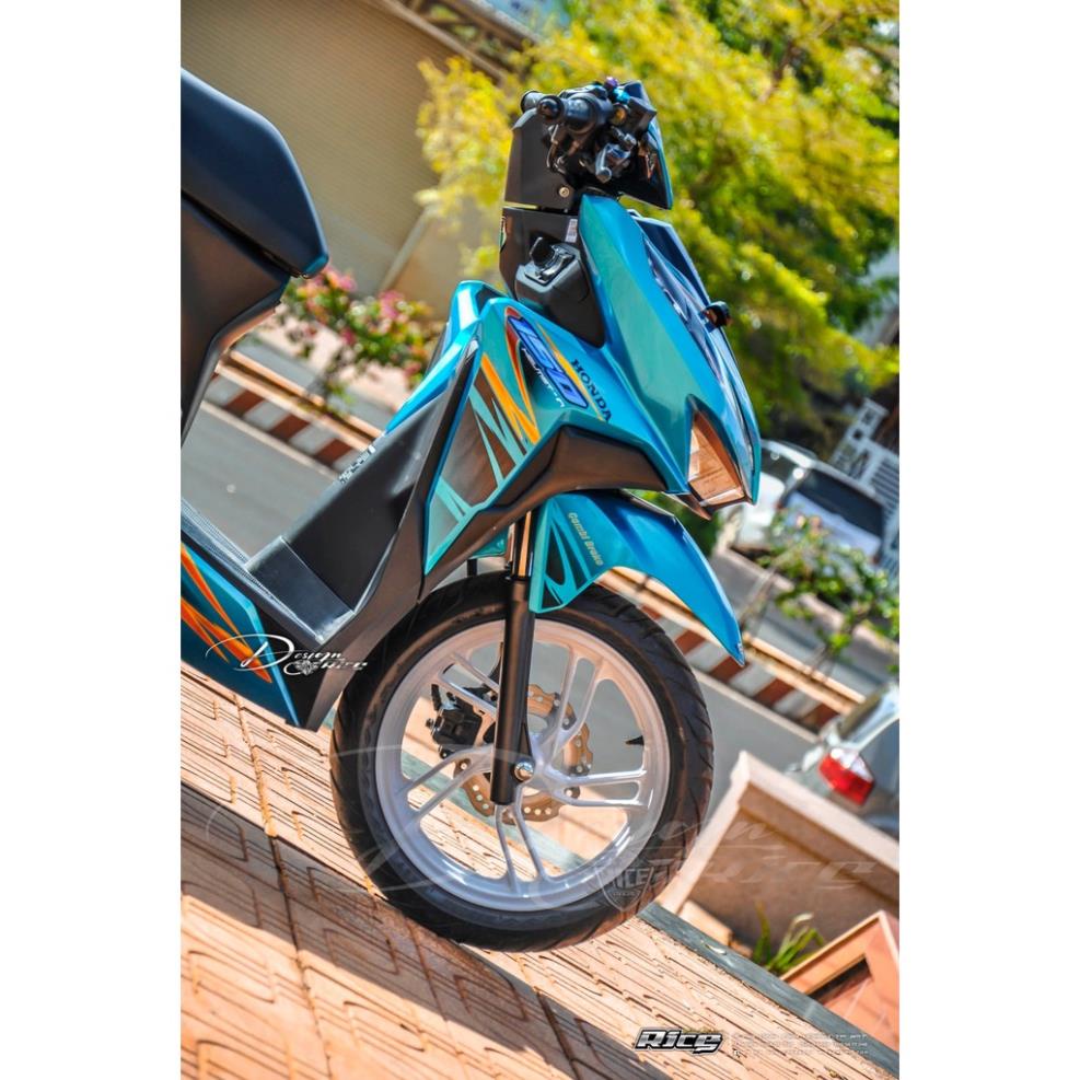 Ball Decal Removable Sticker for Vario 150 Fire Pattern Blue Yellow ...