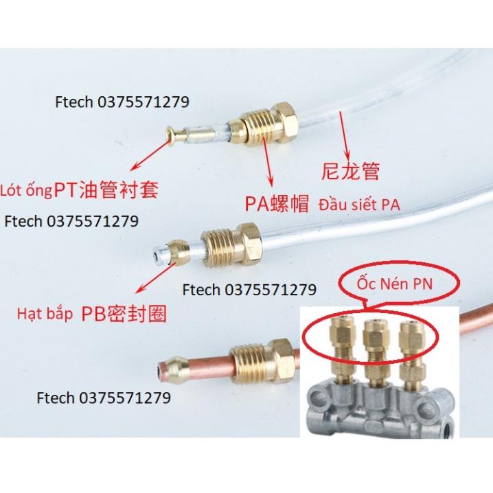 Copper Connector 4 6 8 PD Straight Oil Cooling Lubricant, PL Angle, PB ...