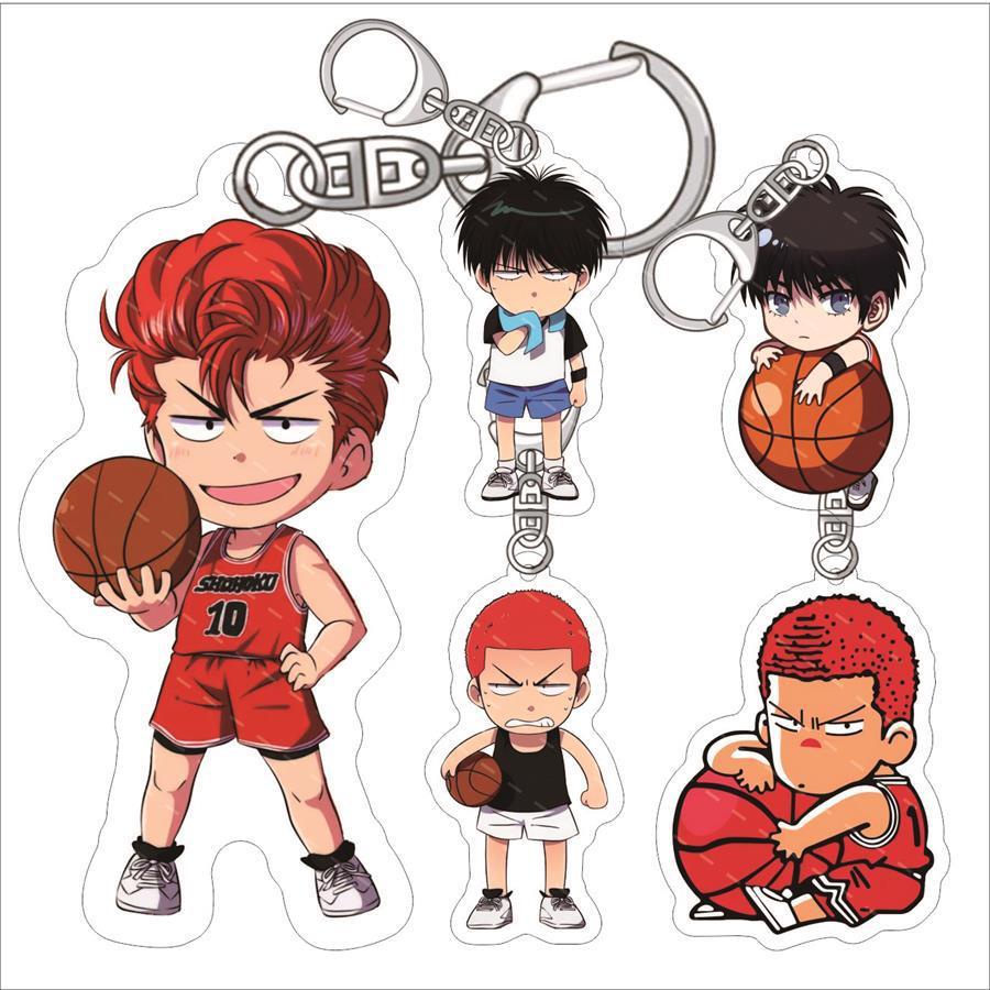Slam DUNK SLAM DUNK Keychain Sakuragi Flower Road Rukawa Kaede Mitsui ...