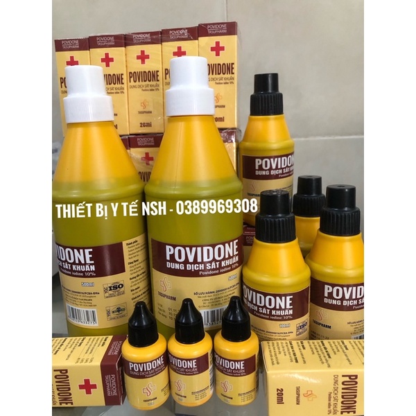 Bottle 20ml - 100ml Povidone 10% Antiseptic Solution, Antiseptic, Wound Antiseptic, Povidone PVP ...