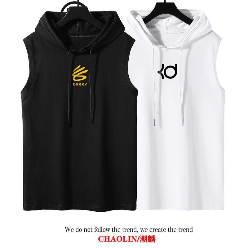 James Kobe Basketball Training Sleeveless Hooded Tank Top Sweatwicking
