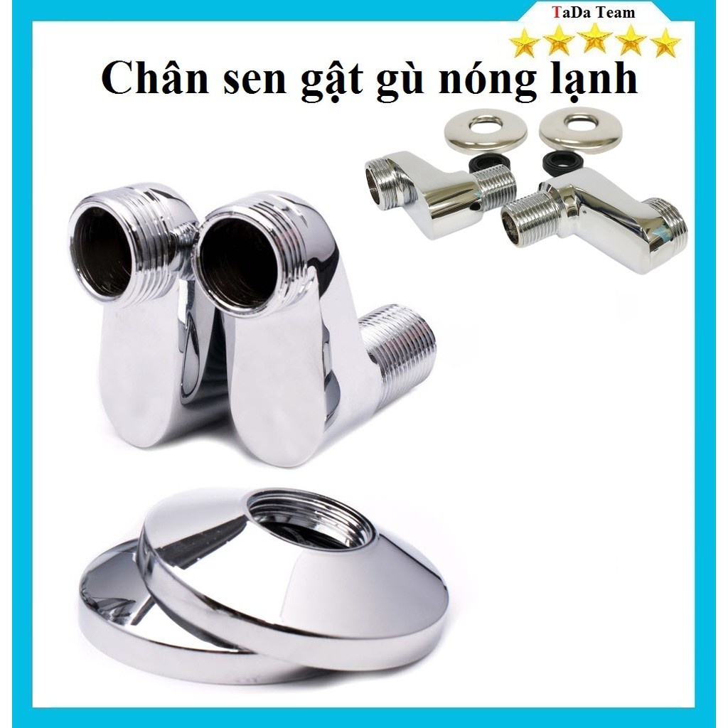 Set of 2 Z-shaped kneeling feet used to replace hot and cold shower ...