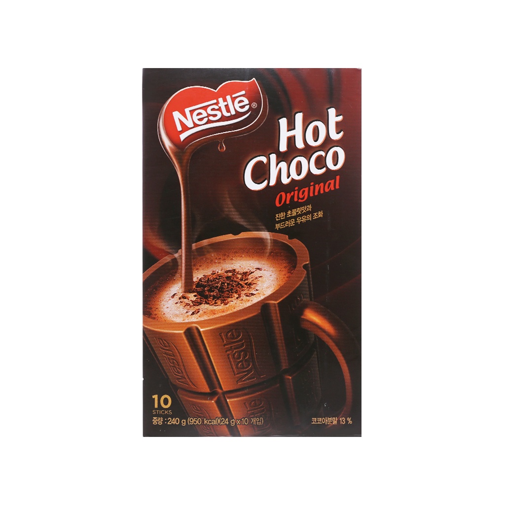 Nestle Hot Choco Cocoa Powder box 240gram (10 packs x 24gram) Imported ...