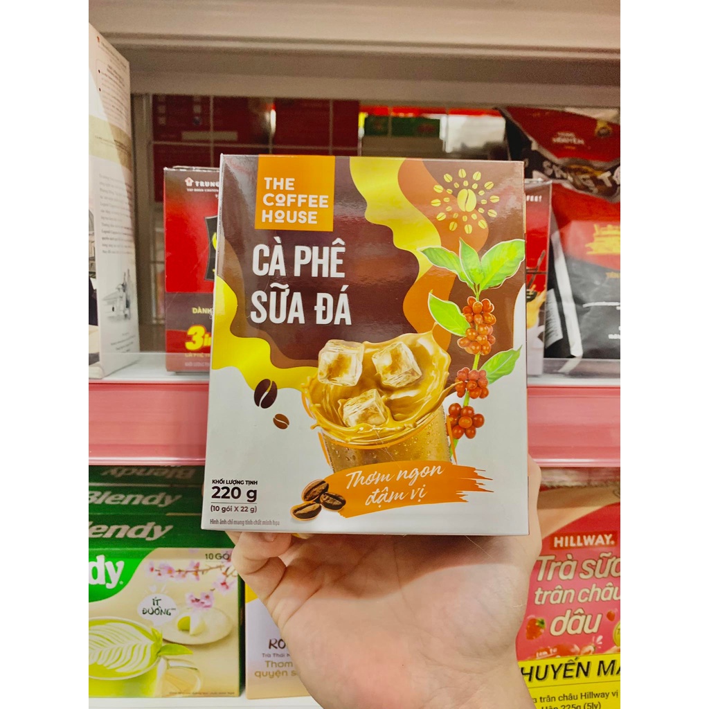 The Coffee House ice milk Coffee box 220g (10 packs x 22g) | Shopee ...