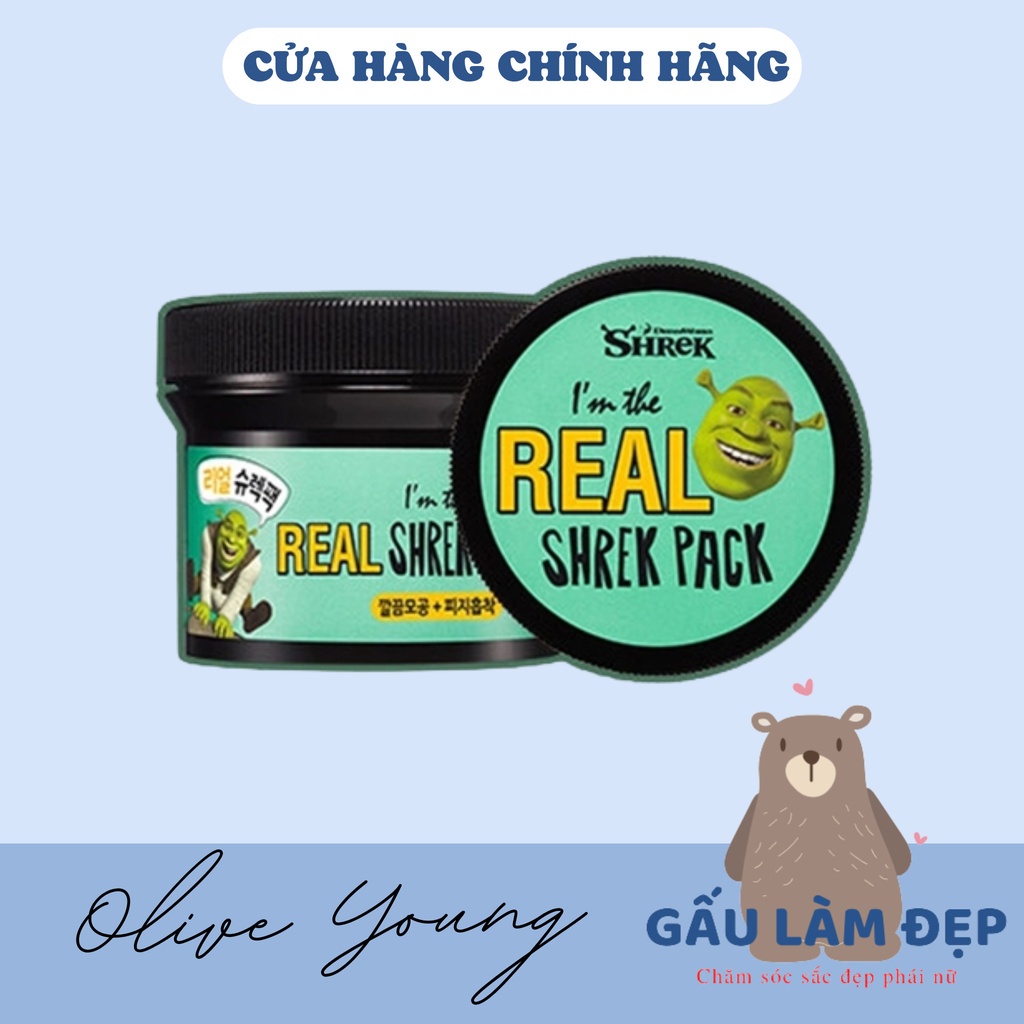 Shrek Pack I'M The Real Mint Clay Mask 110g | Shopee Singapore