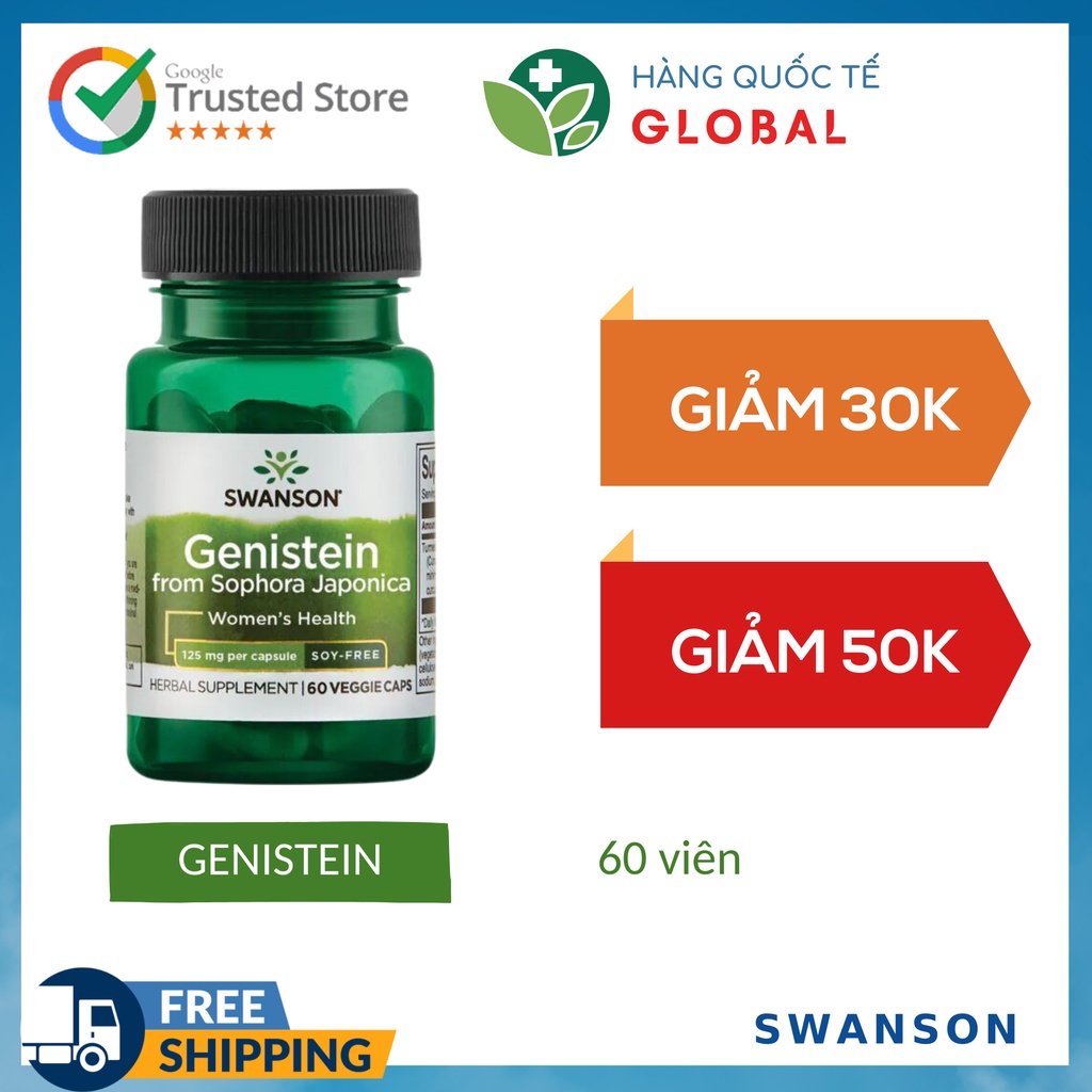 [International Product] SWANSON GENISTEIN, 60 Tablets, Supports Women'S ...