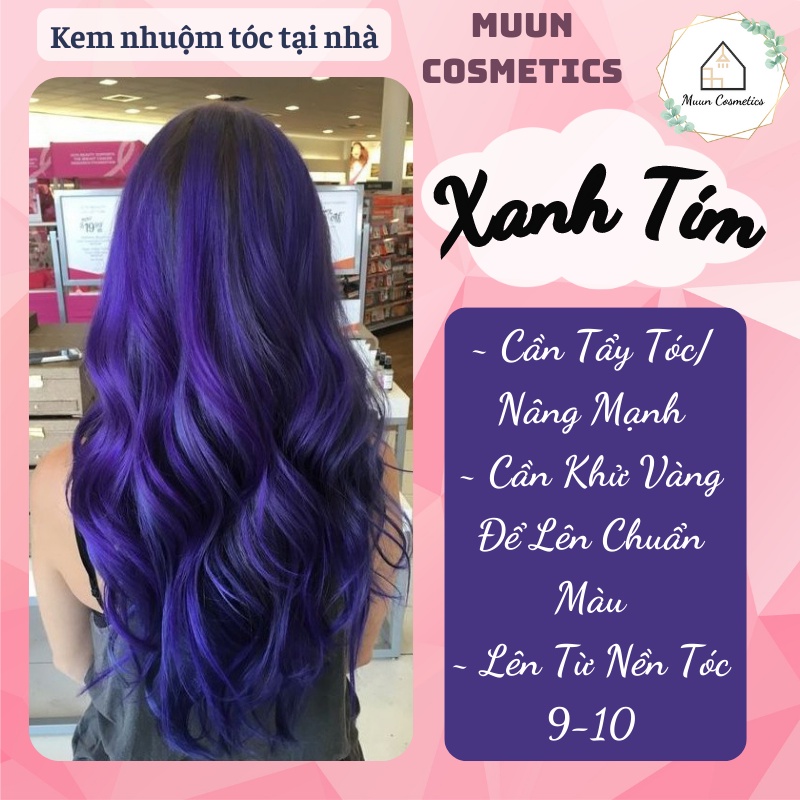 OXY Purple Blue Hair Dye (Includes Oxygen + Hair Cap + Gloves) | Shopee ...