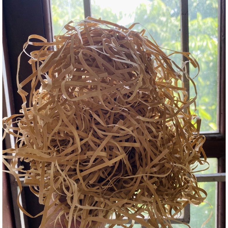 1kg kraft Brown Straw Paper, Shredded Paper Lining Gift Box | Shopee ...