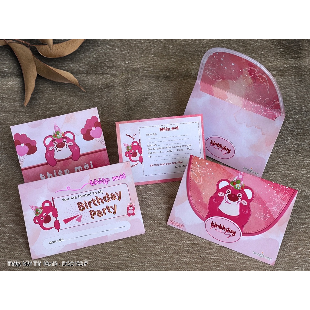 Combo of 80 assorted 3D birthday invitations - handwritten | Shopee ...