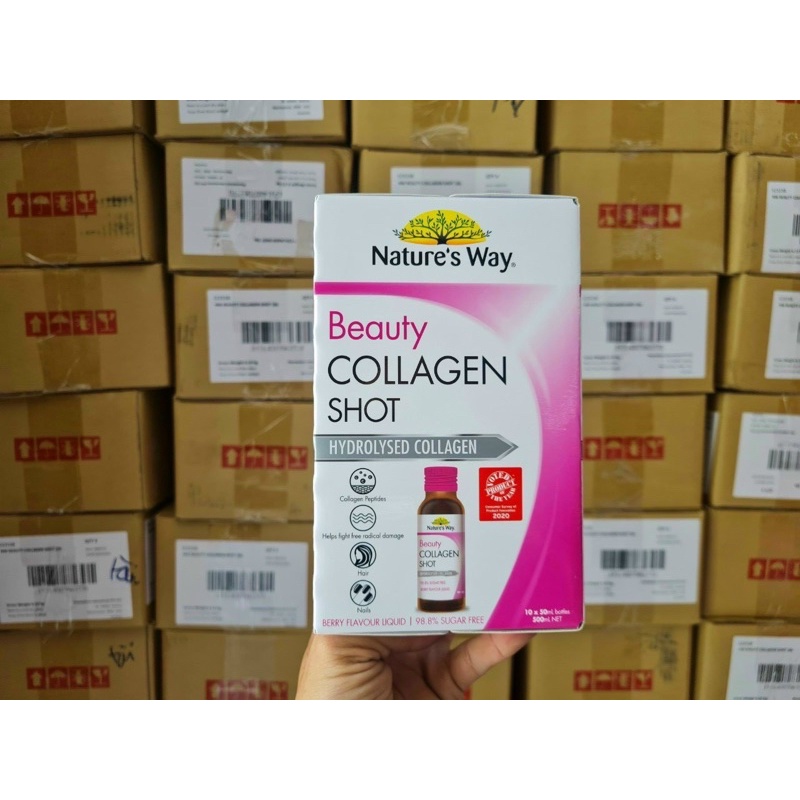 Beauty Collagen Shot Nature’s Way - Collagen Liquid (box of 10c x 50ml ...