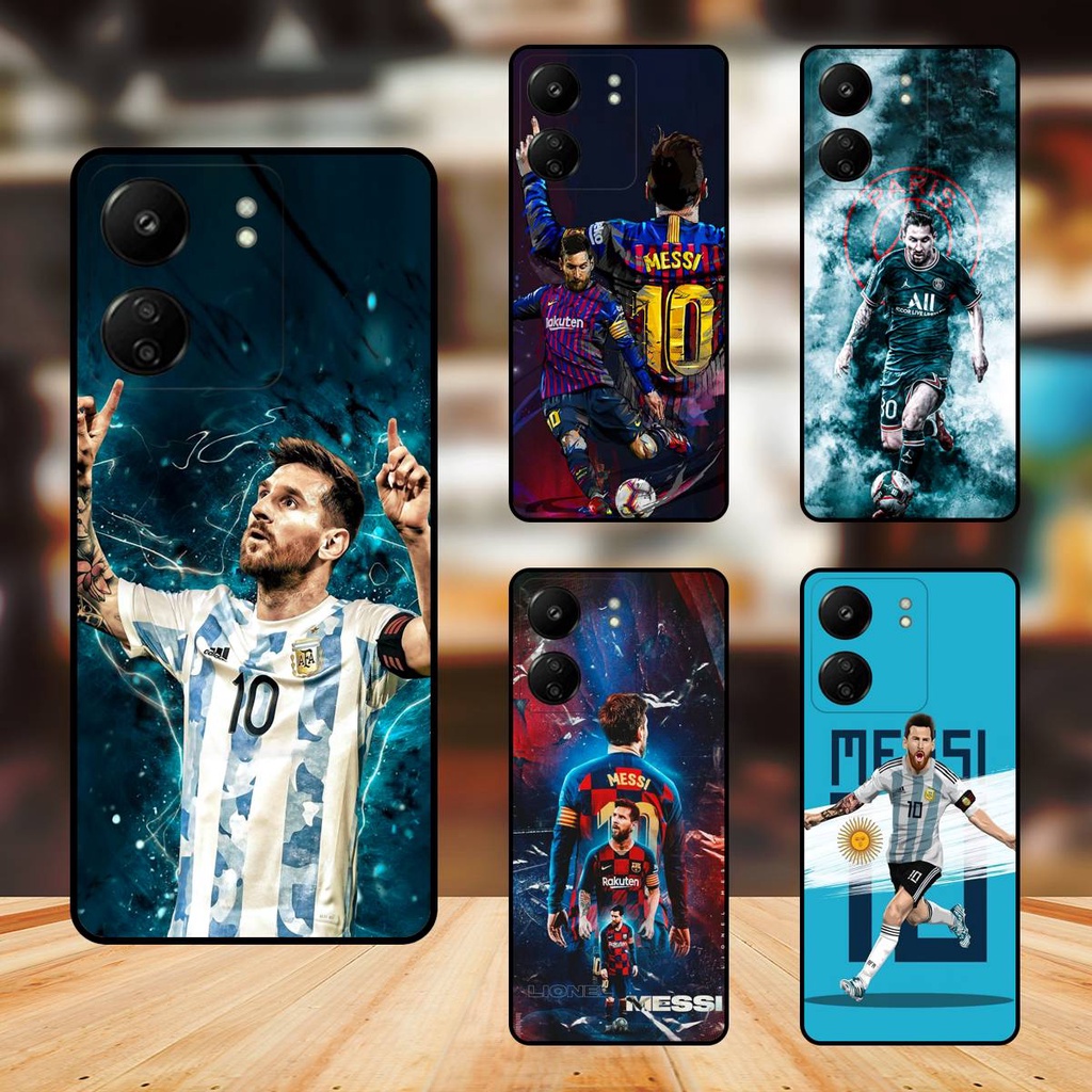 Xiaomi Redmi 13C Phone Case With Black Bezel Lionel Messi Barcelona PSG ...