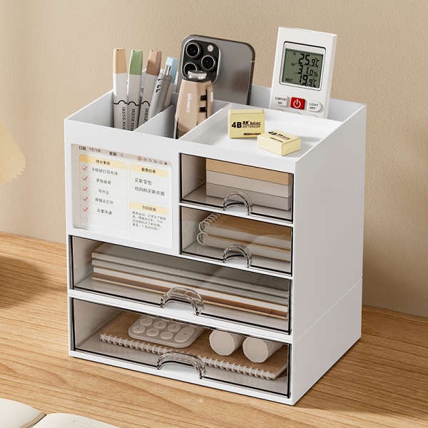 organiser desk Drawer style desktop storage box, student stationery ...