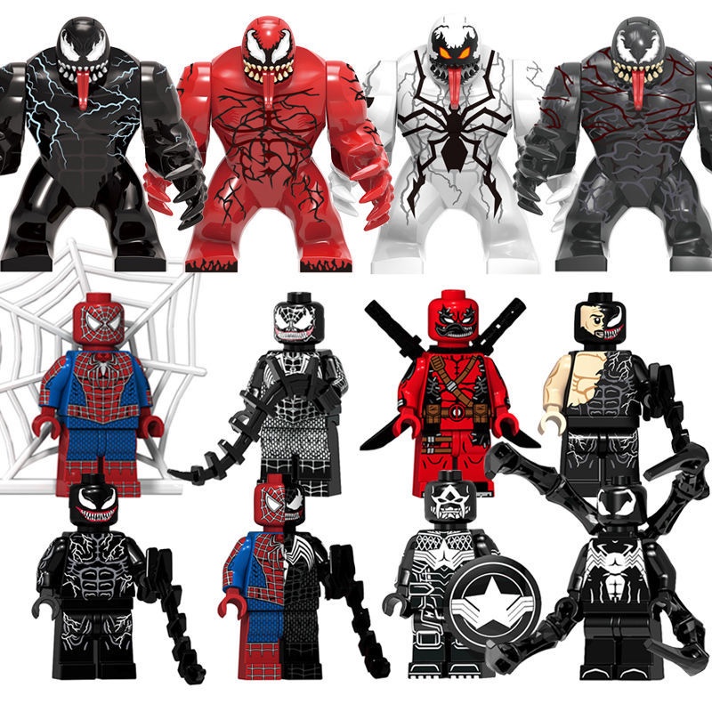 Deadpool Assembly Building Blocks Compatible Lego Venom Spiderman Alien ...