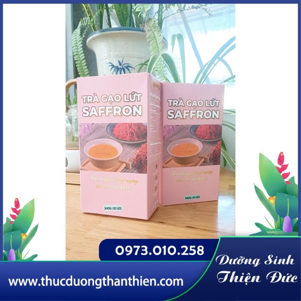 Saffron Brown Rice Tea - Good for health 1 Box-340gr (20 packs ...