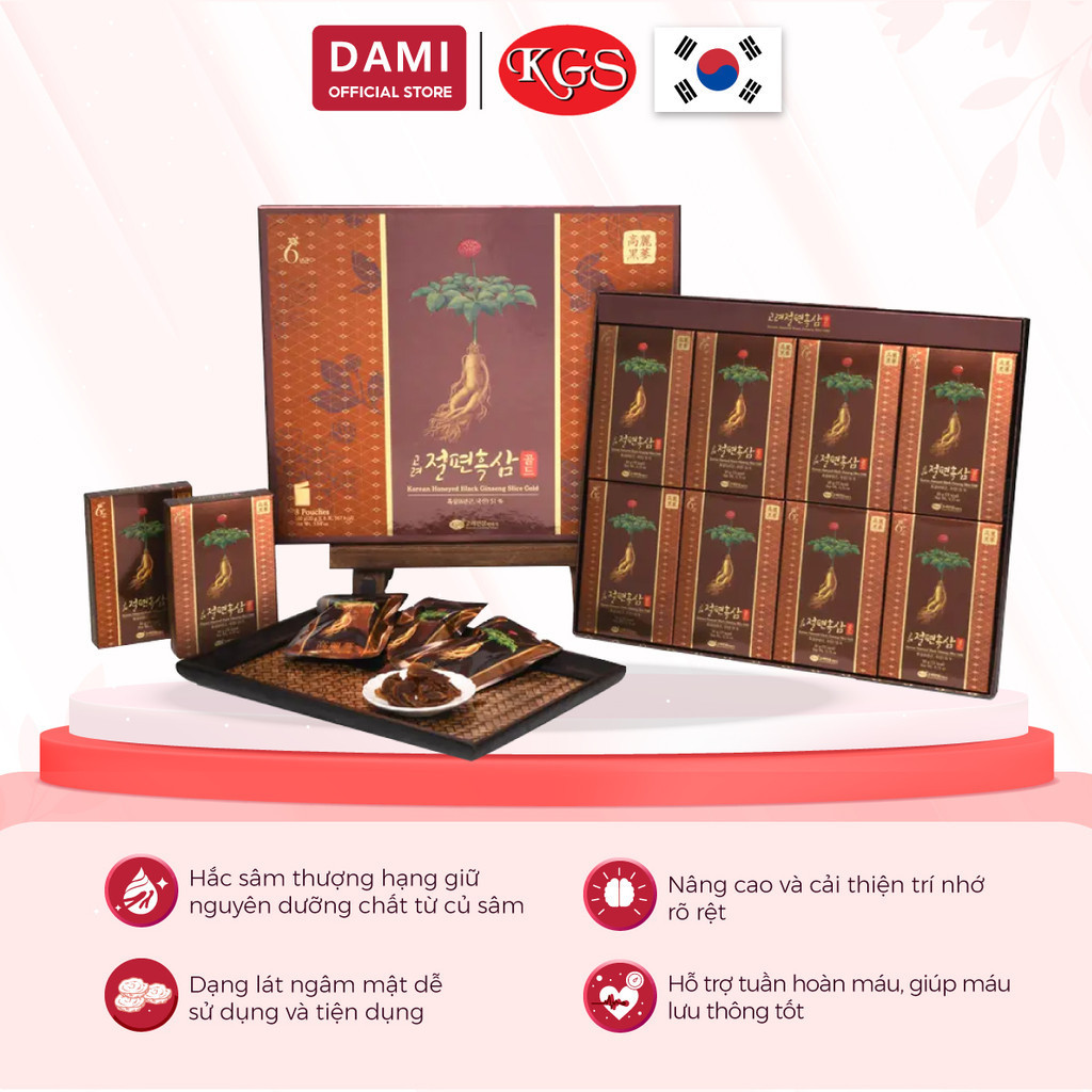 Kgs Premium Sliced Black Ginseng Marinated in Honey 160g (20g x 8 packs) | Shopee Singapore