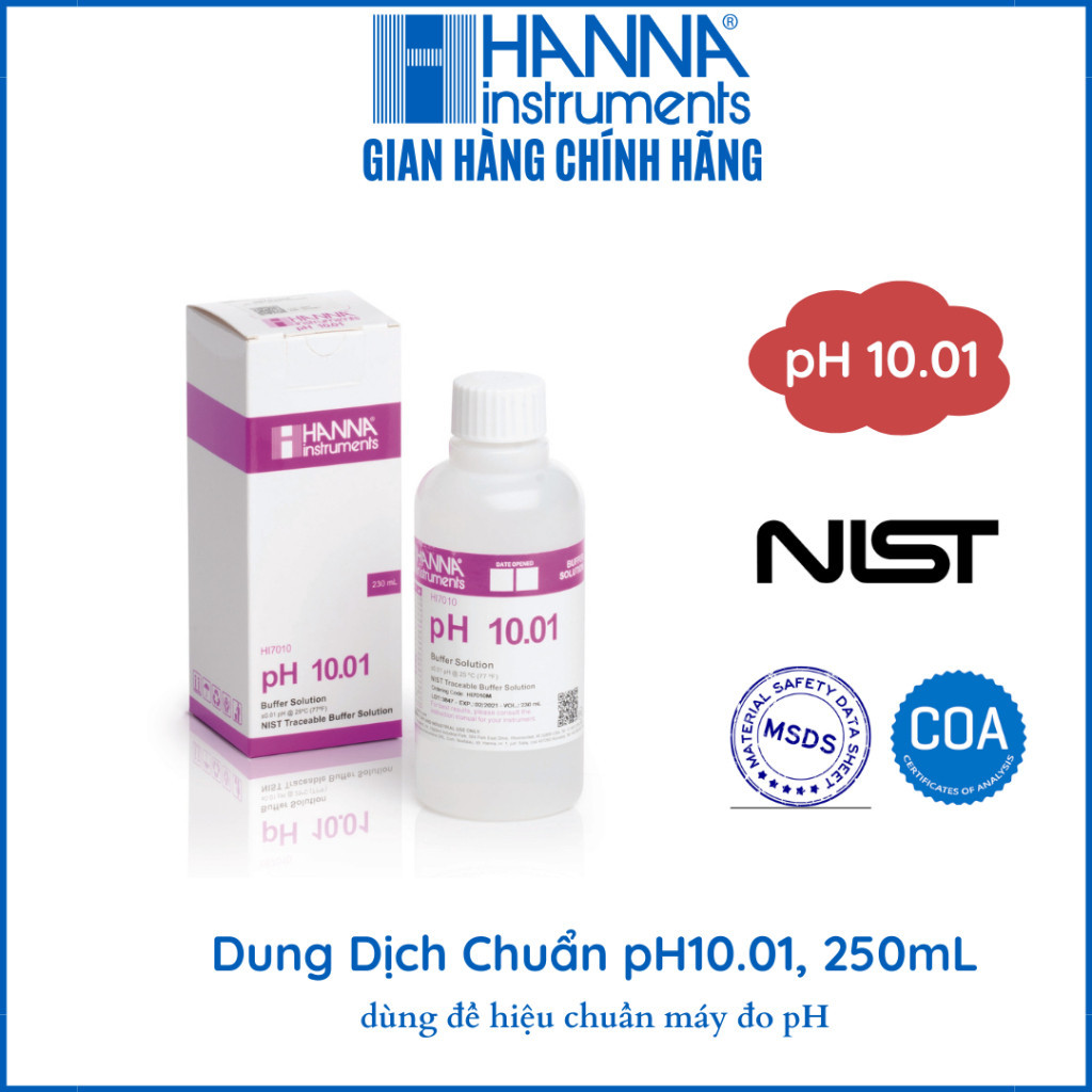 Nist STANDARD SOLUTION pH10.01 FOR TESTING/REFFECTIVE OF ANY pH METER ...